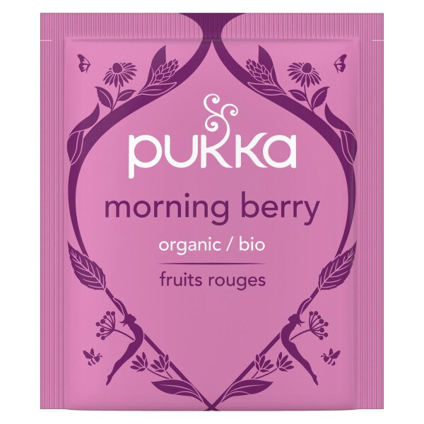 Pukka Herbs | Morning Berry Tea Bags (20) | Carton of 4 | Organic Trader