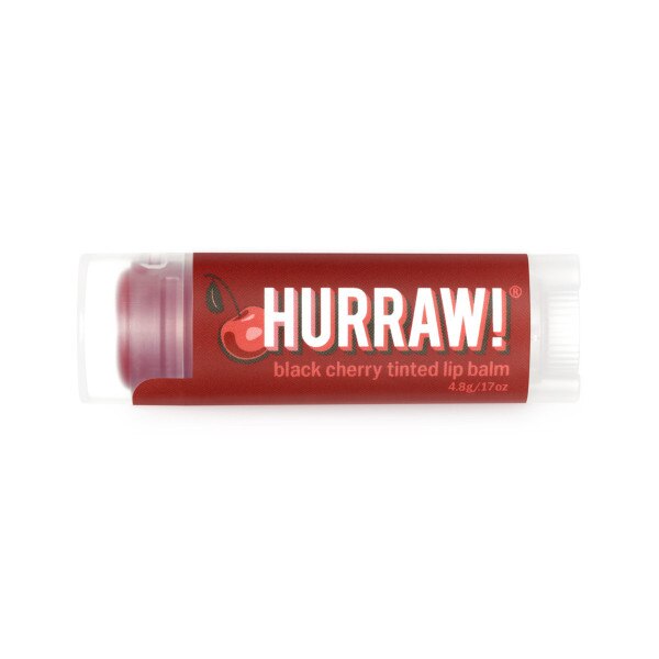 Hurraw! Balms | Black Cherry Tinted Lip Balm 4.8g | Unit | Organic Trader
